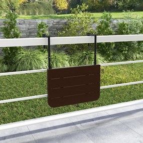 Costway Balkonový stůl k zavěšení s 3-úrovňově nastavitelnou výškou skládací