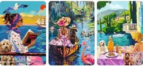 RAVENSBURGER Puzzle se stojánkem Spolu na cestách / 3x100 dílků / od 1