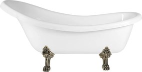 Polysan RETRO volně stojící vana 174,5x82x80,5cm, bílá, nohy bronz 43388