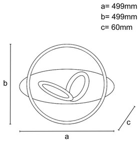 LED Stmívatelné stropní svítidlo LED/105W/230V 3000-6500K + dálkové ovládání