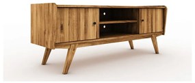 TV stolek z dubového dřeva 160x61 cm Retro - The Beds