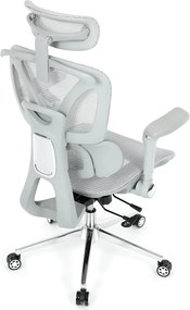 Ergonomická kancelářská židle EXECUTIVE - šedá síťovina
