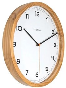 Designové nástěnné hodiny 3154 Nextime Company Wood 35cm