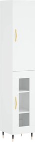 vidaXL Skříň highboard 34,5 x 34 x 180 cm kompozitní dřevo [3199025] Barva: Černá