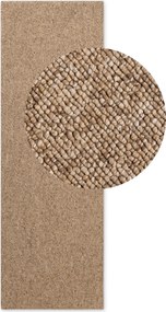 ELLE Decoration, Běhoun Wolly Ultra 106227 Caramel z kolekce Elle, 80x240, hnědá, ložnice