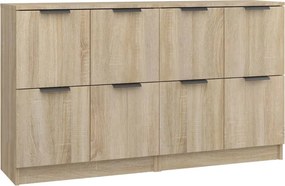 Příborníky 2 ks dub sonoma 60 x 30 x 70 cm kompozitní dřevo 3115806