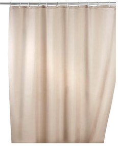 Béžový sprchový závěs s protiplísňovou povrchovou úpravou Wenko, 180 x 200 cm