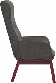 Relaxační židle tmavě šedá textil 341269