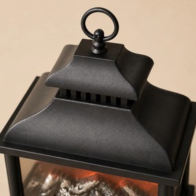 Lucerna s efektem krbu LED, 13,5 x 25,5 x 37 cm