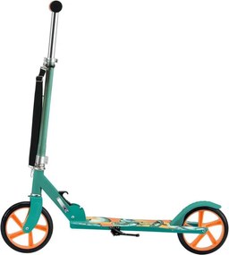 Dětská koloběžka s velkými koly a popruhem, Dino - mint