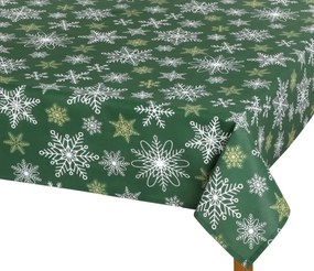 Bellatex Ubrus VÁNOCE 120x140 cm Vánoce hvězda Zelená,Bílá