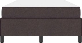 Postel s boxspringem Tmavě hnědá 120 x 200 cm textil 3398853