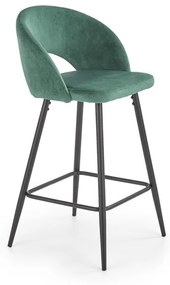 HALMAR H96 barová židle tmavě zelená