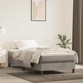 vidaXL Taštičková matrace střední tvrdost 120x190x20 cm samet [4007159] Barva: Tmavě šedá