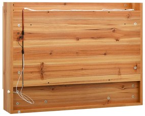 vidaXL Marketos LED koupelnová zrcadlová skříňka dub 80 x 15 x 60 cm MDF