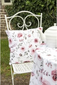 Bavlněný košík na pečivo s růžemi Rustic Rose - 35*35*8 cm