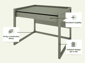 Psací stůl se šuplíky TWEENS eukalyptový