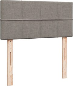 Box spring postel s matrací taupe 100 x 200 cm textil 3288103