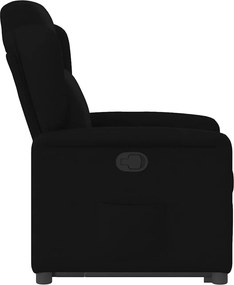 Zvedací polohovací křeslo černé textil 3303136