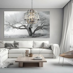 Lustr Crown, 1x křišťálové stínítko, (fi 54cm), ch