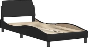 Rám postele Viana bez matrace černý 80 x 200 cm umělá kůže 3208054