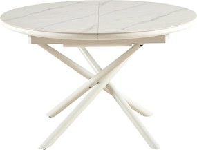 XXXLutz JÍDELNÍ STŮL, bílá, 120-160/120/76 cm MID.YOU - Jídelní stoly - 001769018002