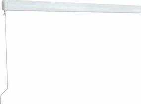 vidaXL Kazetová markýza na ruční ovládání 350 cm [3052671] Barva: Krémová (bílý rám)