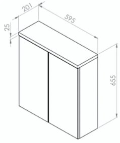 BPS-koupelny Set koupelnového nábytku Orion L SET 60/35