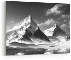 Obraz černobílé hory