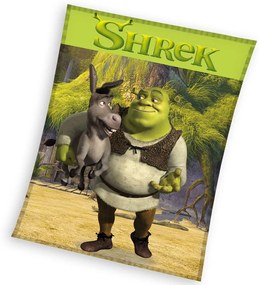 Dětská deka Shrek a Oslík 130x160 cm