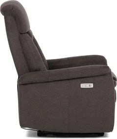 Polohovací křeslo hnědé elektrické TV-925 BR2