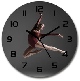 Wallmuralia Skleněné hodiny kulaté Moderní tanec fi 30 cm