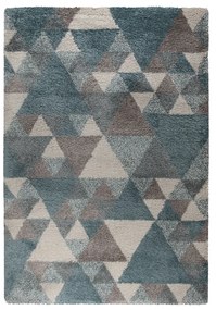 Flair Rugs koberce Kusový koberec Dakari Nuru Blue/Cream/Grey - 80x150 cm