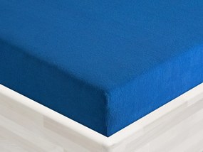 Froté napínací prostěradlo FR-016 Modré 160 x 200 - výška 20 cm