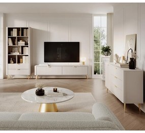 Obývací pokoj LANTE b | sestava B | 3 díly | béžová/zlatá