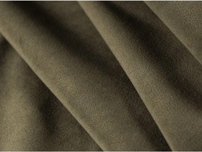 Khaki sametová pohovka 252 cm Chicago – Cosmopolitan Design