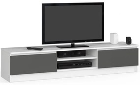 TV stolek Ronon 160 cm bílý/grafit šedý