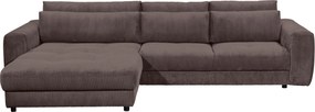 XXXLutz ROHOVÁ SEDAČKA, textil, kompozitní dřevo, mokka MID.YOU - Sedací soupravy - 002220033602