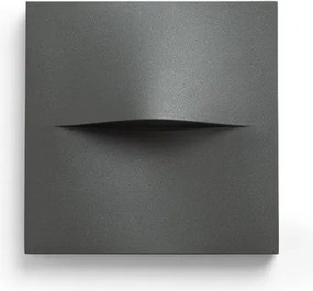 RED R13935 AKCE - BOBO SQ nástěnná antracitová 230V LED 3W IP65 3000K - RED - DESIGN RENDL