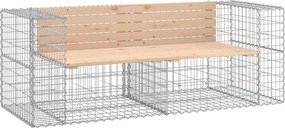Zahradní lavice gabionový design 184x71x65,5cm masivní borovice 3196236