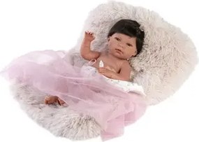 Llorens 73804 NEW BORN HOLČIČKA - realistická panenka miminko s celovi