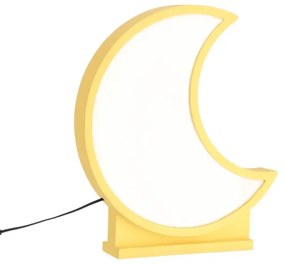 LED Dětská stolní lampa MOON LED/12W/230V žlutá