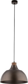 TK Lighting Hnědý závěsný lustr Cap pro žárovku E27 TK6926