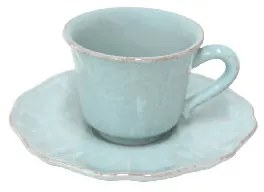 Casafina CASAFINA Šálek na kávu s podšálkem, 0,1L, IMPRESSIONS, modrá (tyrkysová)