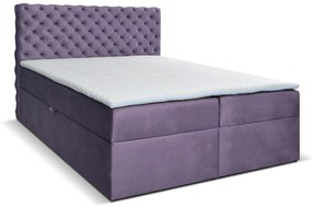 Kontinentální postel 140 cm Orimis (fialová). 1033224