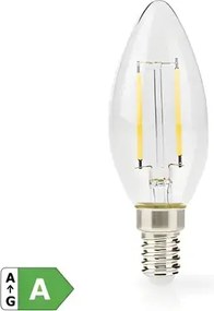 Nedis LED žárovka E14 / Svíčka / 2,2 W / 470 lm / 2700 K / Teplá bílá