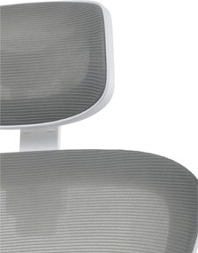 Ergonomická kancelářská židle EMILIE - šedá síťovina