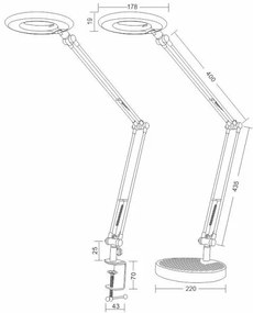 LED Stolní lampa BIANCA LED/8W/230V