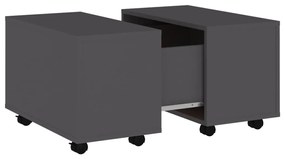 vidaXL Konferenční stolek šedý 60 x 60 x 38 cm dřevotříska