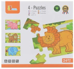 Dřevěné puzzle - džungle